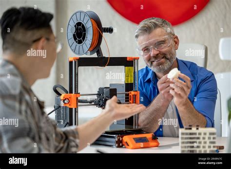 Architects Making House Model Using 3d Printer Fdm Technology For