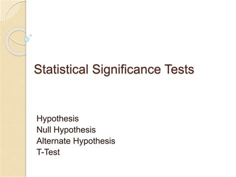 Statistical Significance Testspptx