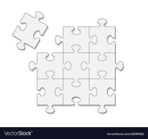 Jigsaw Puzzle Pieces Vector