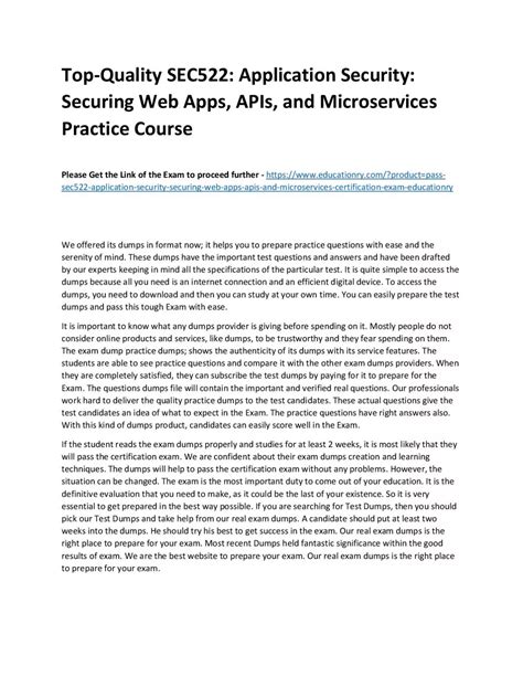 Pdf Sec522 Application Security Securing Web Apps Apis And Microservices