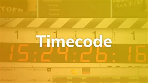 Timecode In Virtual Production