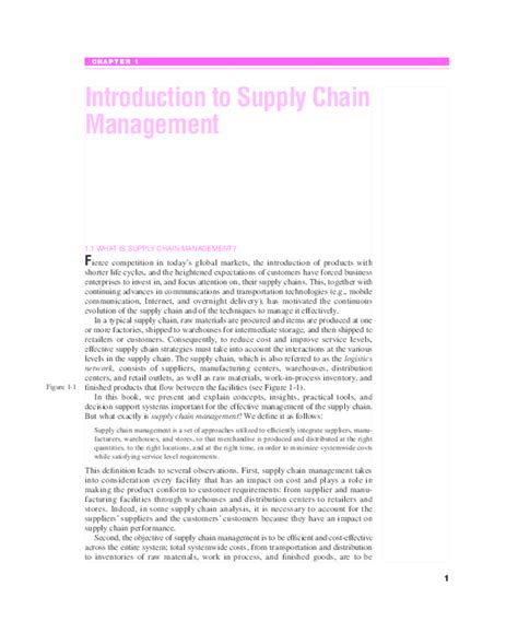 Pdf Introduction To Supply Chain Management