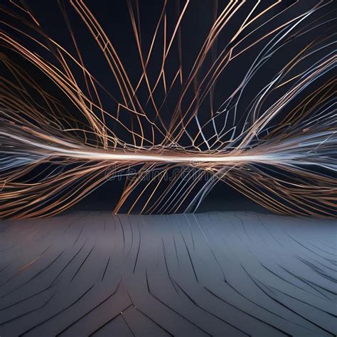 A Complex Network Of Lines And Shapes Pulsating With Movement And Energy Creating A Dynamic