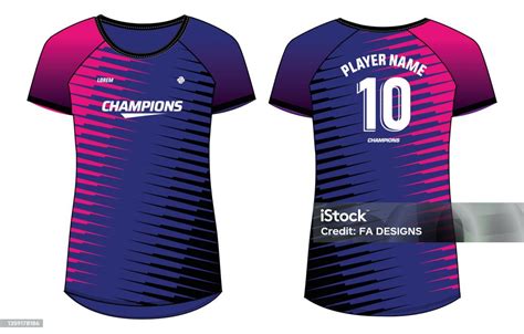 여성 스포츠 저지 티셔츠 디자인 컨셉 일러스트 추상 스트라이프 패턴 라운드 넥 티셔츠 여자 배구 저지 축구 배드민턴 축구 넷볼