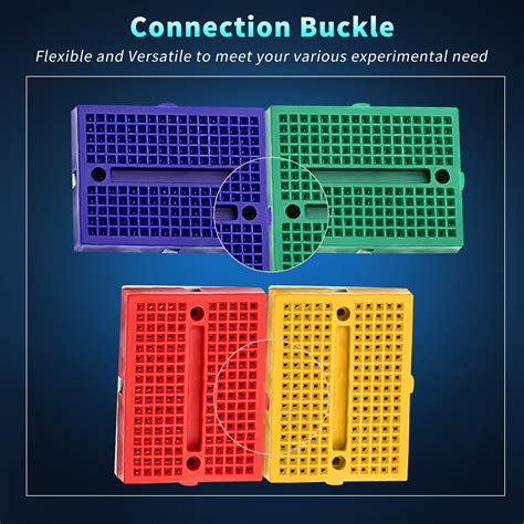 Cenrykay 12pcs Mini Breadboard Kit 170 Tie Points Mini