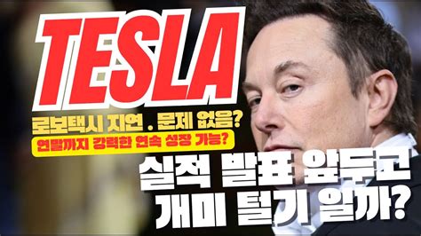 테슬라 주가 어디까지 오를까 실적 발표 앞두고 있는 테슬라 주가 폭락할까 미래 성장 가능성 분석 미국주식 테슬라주식전망 테슬라 테슬라뉴스 전기차관련주 전기차