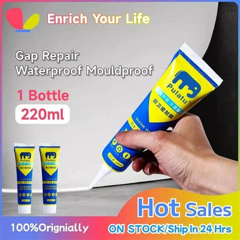 220ml Silicon Sealant Waterproof Adhesive Sealant Edge Sealing Glue Pelekat Sealant Tepi