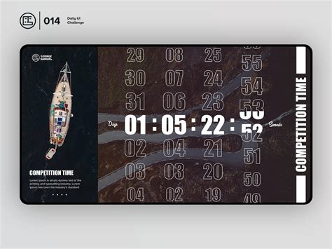 Countdown-timer | Daily UI challenge - Day 014/100 by George Samuel on Dribbble