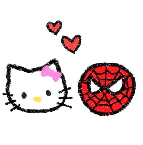 Hello Kitty Spider Man Hello Kitty Tattoos Hello Kitty Drawing Hello Kitty Wallpaper