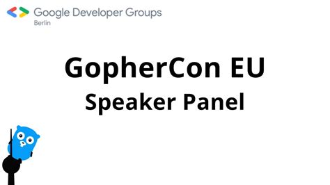 Gophercon Eu Speaker Panel Gdg Berlin Go June 2023 Youtube