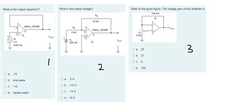 Solved What Is The Output Waveform What Is The Output Chegg