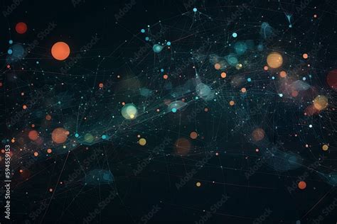 Abstract Connected Dots And Lines Ai Technology Concept Digital Data