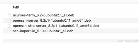 ubuntu离线安装ssh实现远程连接 csdn博客
