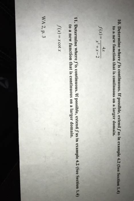 Solved 10 Determine Where Fis Continuous If Possible