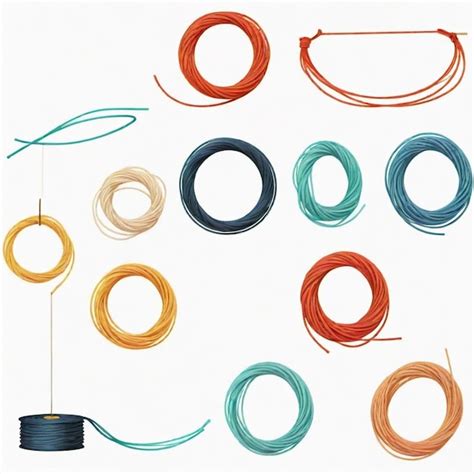 string detailed vector set premium ai generated vector
