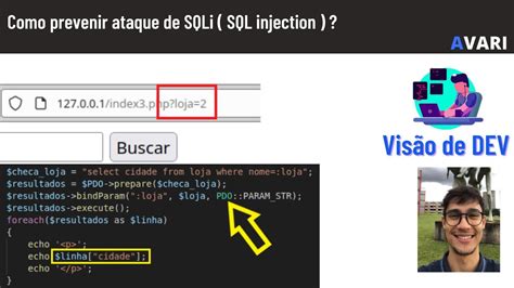 Como Prevenir Ataque De Sqli Sql Injection Visão De Dev Youtube