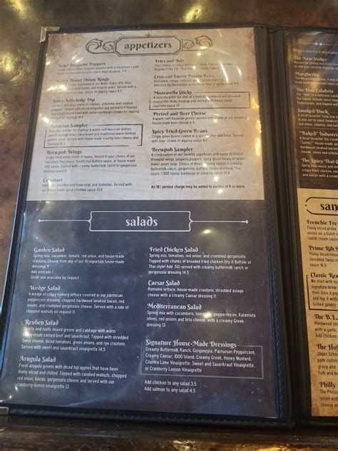 Menu At Sutter Buttes Brewing Pub And Bar Yuba City