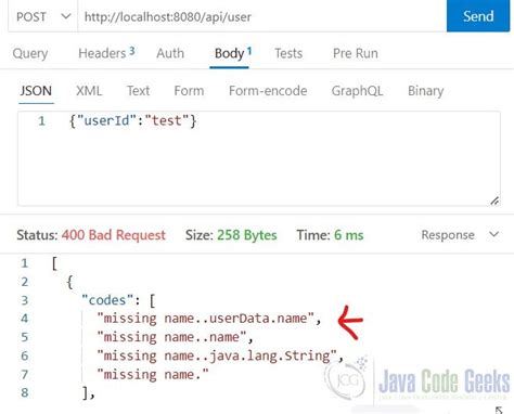 Spring Validator Validation Example Java Code Geeks
