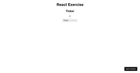 React Ticker Codesandbox