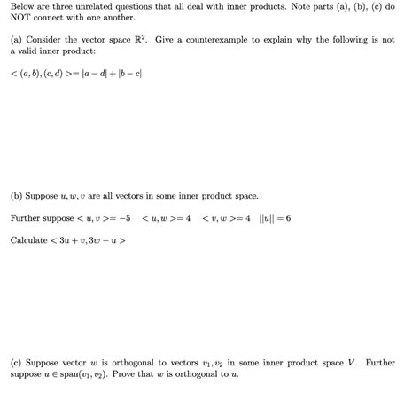 solved below are three unrelated questions that all deal