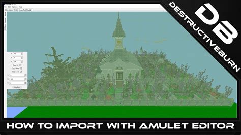 how to import schematic to minecraft with amulet editor youtube