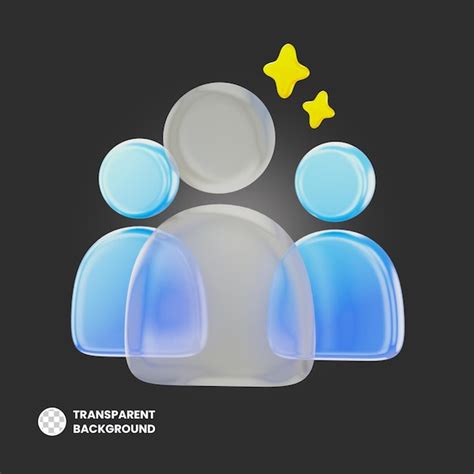 Premium Psd User Profile 3d User Interface Icon