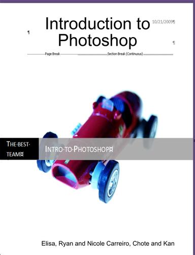 Introduction To Photoshop