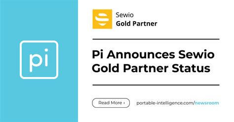 Portable Intelligence Inc Is Proud To Announce Its Achievement Of Sewio Gold Partner Status