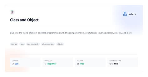 Mastering Object Oriented Programming In Java Labex