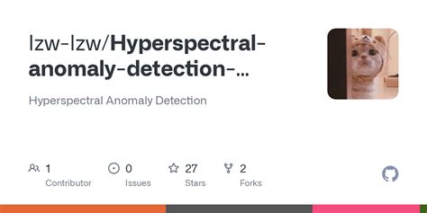 Github Lzw Lzwhyperspectral Anomaly Detection Methods Hyperspectral