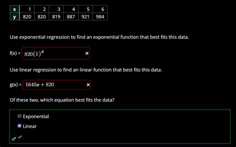 Solved Use Exponential Regression To Find An Exponential Chegg