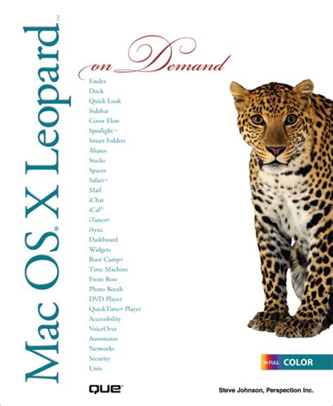 Mac Os X Leopard On Demand Adobe Reader Informit