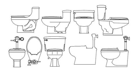 2d Elevation Of WC Cad Blocks In AutoCAD Dwg File Cadbull