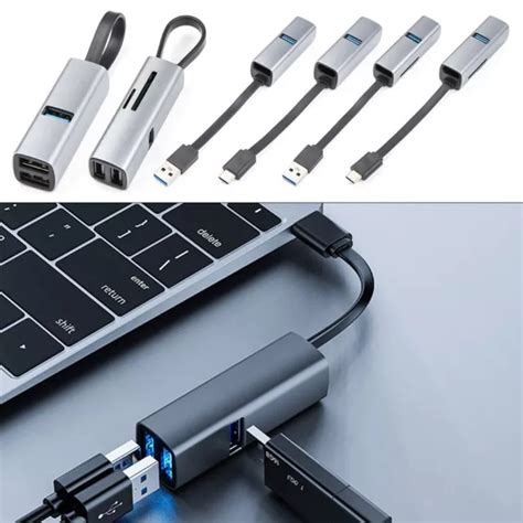 Data Transmission Expander Usb Hub Type C Hub Docking Station Usb 3 0 Splitter Eur 12 79