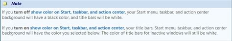 Turn On Or Off Start Taskbar And Action Center Color In Windows 10