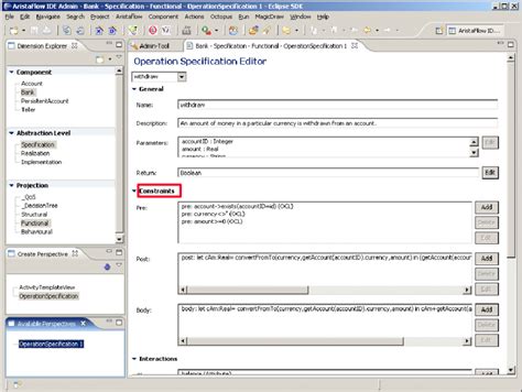 Functional View Of A Component Specification Download Scientific Diagram