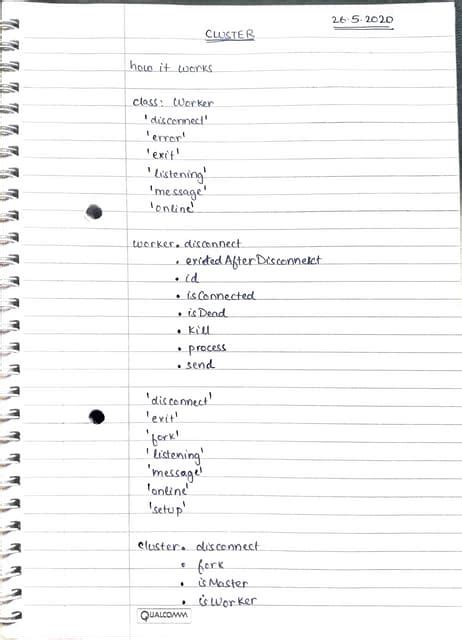 Cluster Node Js Notes Pdf