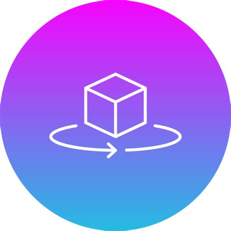 Icono De Objeto 3d Generic Gradient Fill