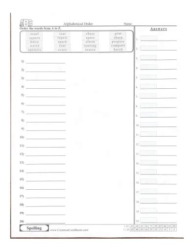 Hmh Module 3 Week 3 Abc Order Interactive Worksheet Edform