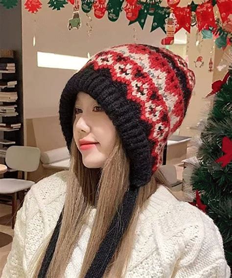 [시즌오프 파격세일]⚡️⚡️바라클라바 방한 귀달이 롱 니트 비니 4color 큐티 러블리 에이블리