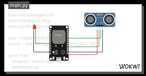 đèn Khoảng Cách Wokwi Esp32 Stm32 Arduino Simulator