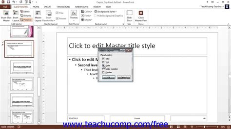 Powerpoint 2013 Tutorial Using Slide Masters And Slide Layouts