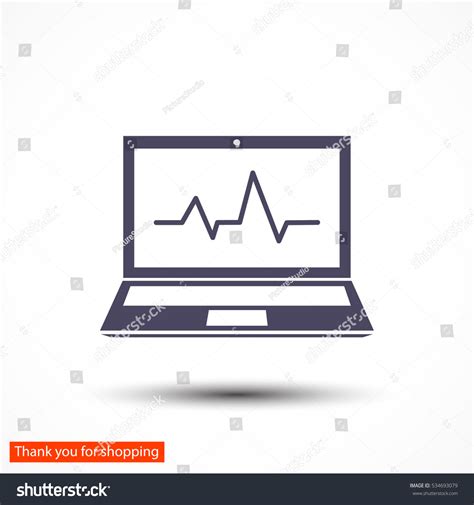 Diagnostic Laptop Icon Vector Eps 10 534693079 Shutterstock