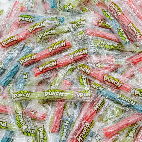Sour Punch Twists Straws 3 Lb Candy In Bulk Bag Assorted Fruit Flavored Chewy