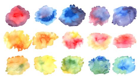 컬러 풀 수채화 텍스처 현대적인 그래픽 디자인 손으로 그린 배너 벡터 그림입니다 가리기에 대한 스톡 벡터 아트 및 기타 이미지 가리기 구름 그라데이션 Istock
