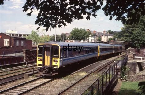 35mm Railway Slide Dmu Class 155 155320 And Class 158 158754 Chester