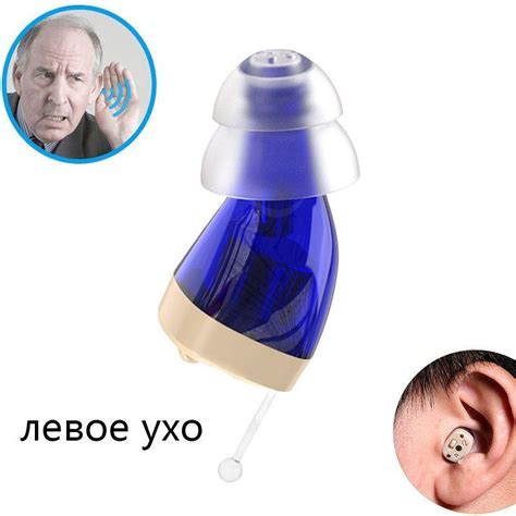 Невидимый слуховой аппарат High Fidelity Blue для левого уха купить на ...