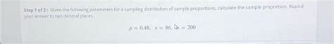 Solved Step Of Given The Following Parameters For A Chegg
