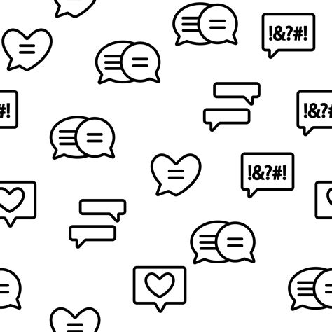 Different SMS Message Seamless Pattern Vector 10347624 Vector Art At Vecteezy