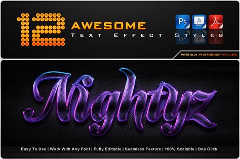 Awesome Text Effect Styles 10 Graphic By Mualanadesign · Creative